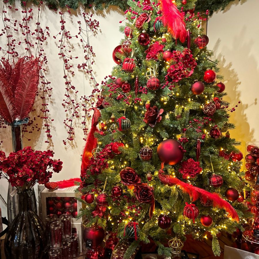 Inspiration sapin de Noël Rouge Classique